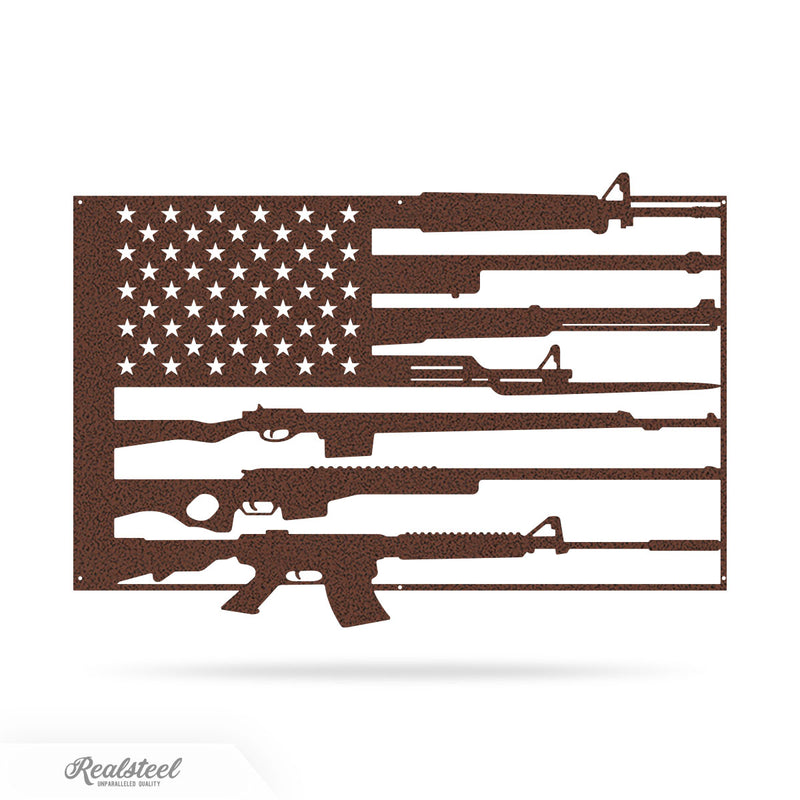 Patriotic Home Décor | Stunning American Flag Gun Monogram - RealSteel ...