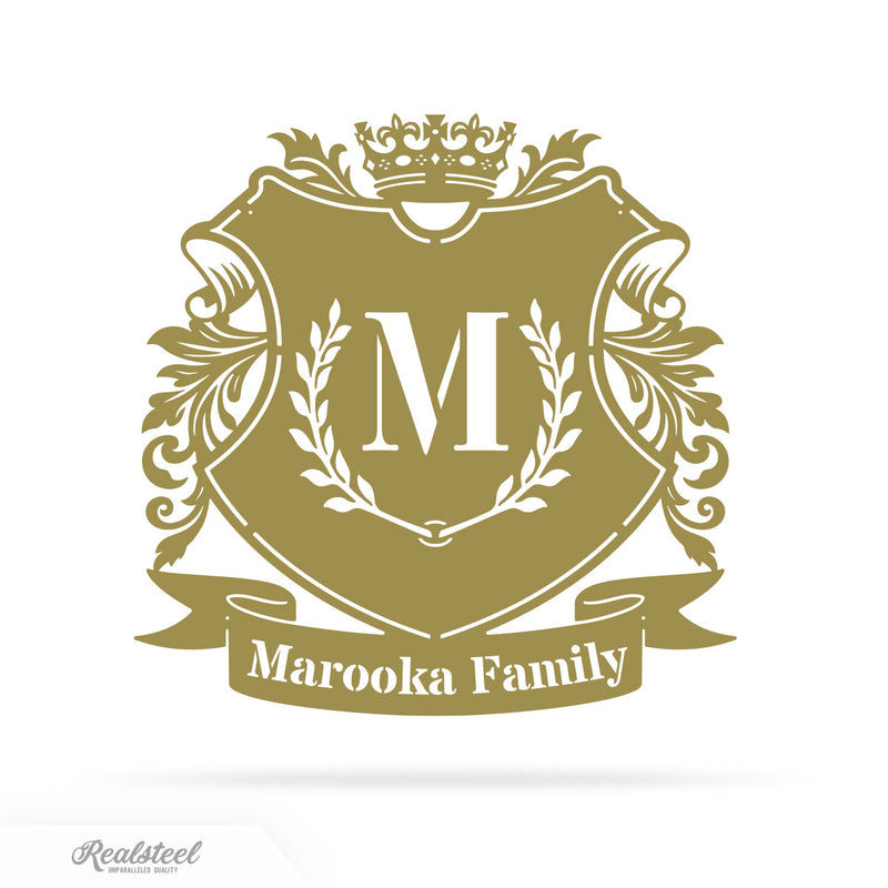 Custom Family Crest Metal Art to Proudly Display Your Name - RealSteel ...
