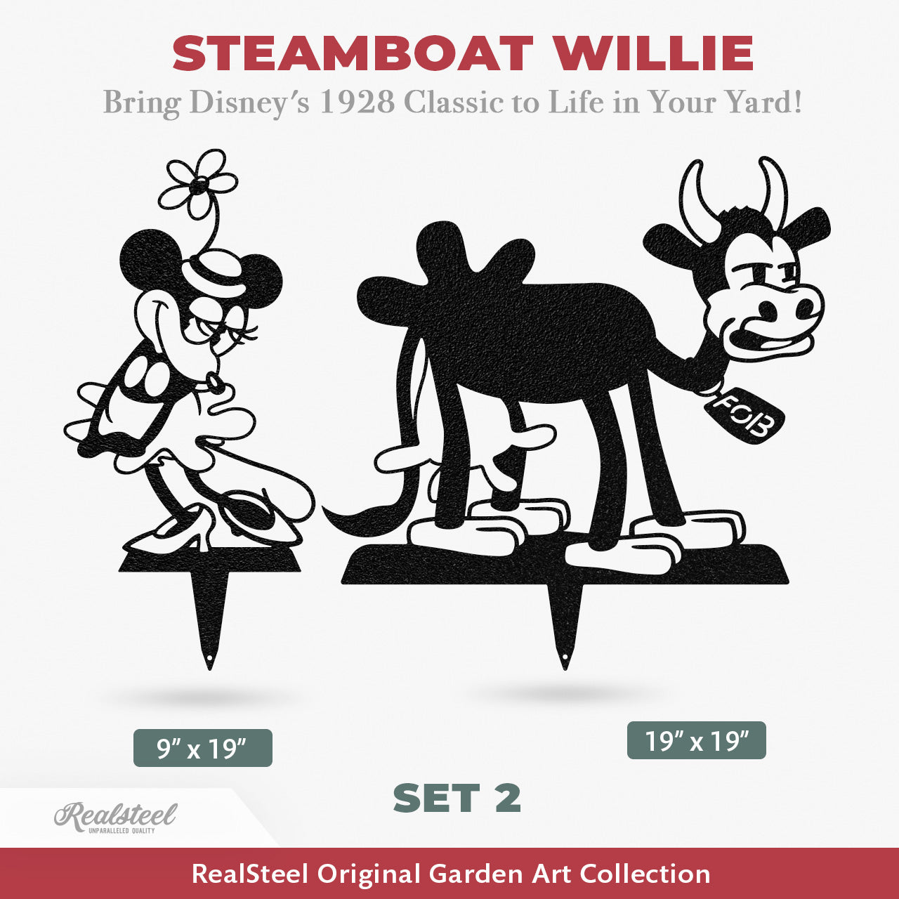 Steamboat Willie - A Tribute to the First Mickey Mouse - Set 2 of 3 ...