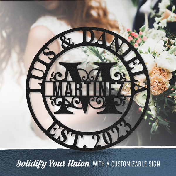 Celebrate Your Wedding and Love With The Elegant Personalized Name ...
