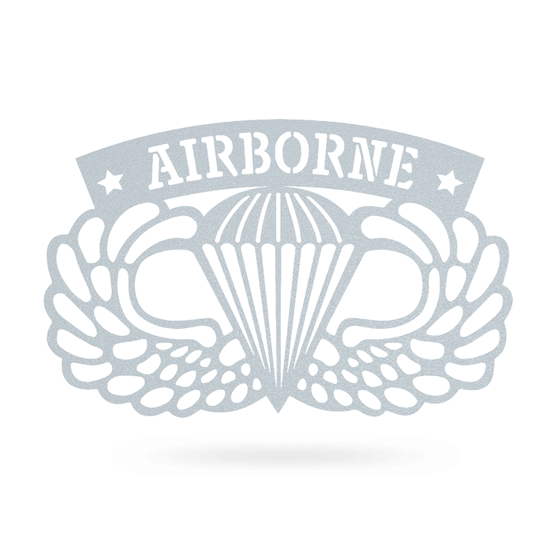 Airborne Emblem Wall Décor - Real American Steel Military Wall Art ...
