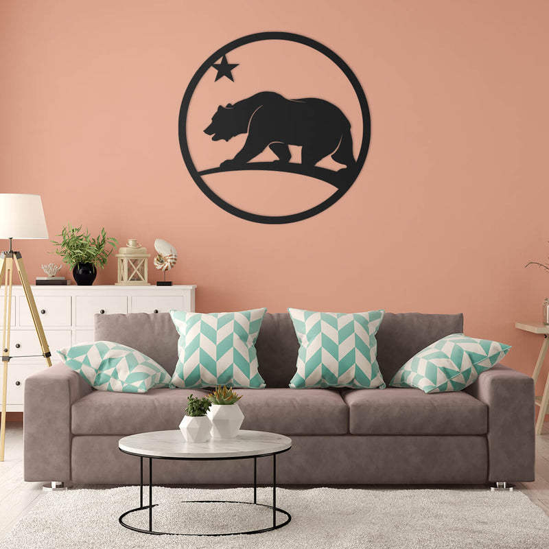 California Sun Wall Art | Cali Inspired 100% Real Steel Wall Décor ...