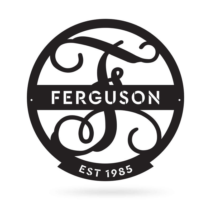 Family Name Monogram Wall Art to Proudly Display Your Family's Name ...