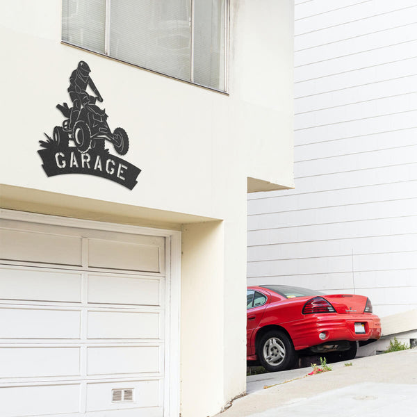 For the Man of Your Home: Gift Our Four Wheeler Garage Steel Sign ...