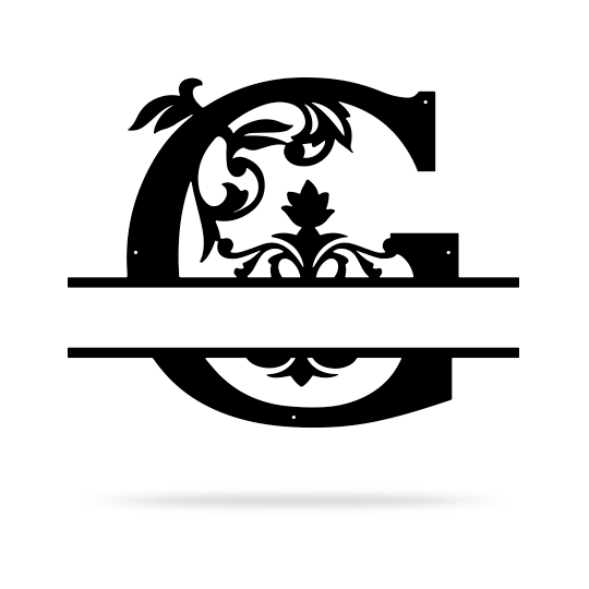 Display Your Family Name With This Split Letter Name Monogram ...