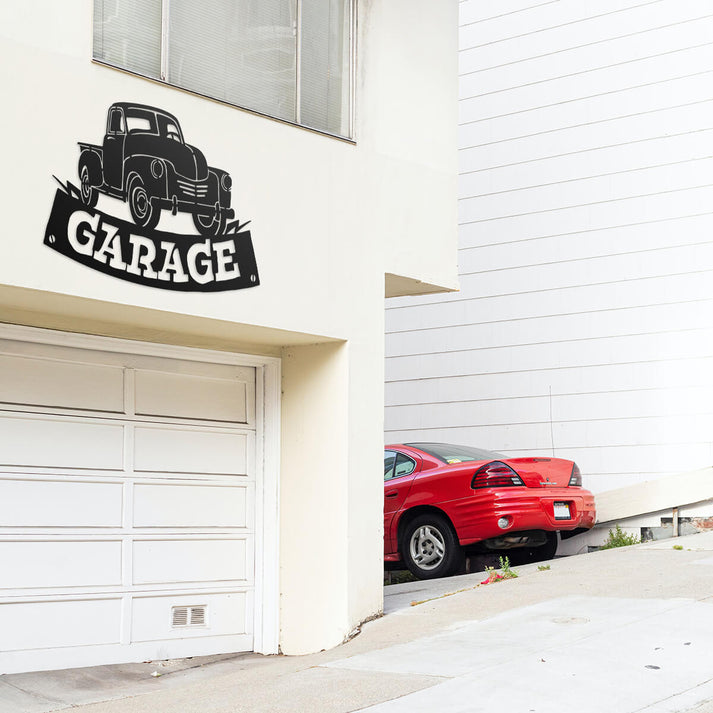 Bring Life To Your Garage with our RealSteel Center Garage Steel Sign
