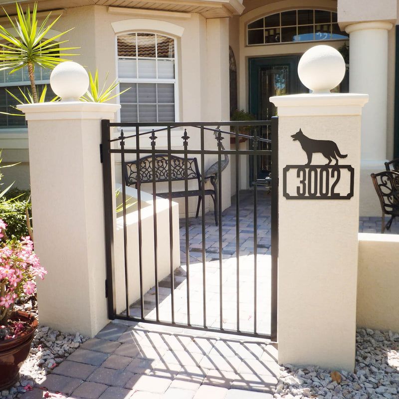 You Need This German Shepherd Home Number Monogram For Your Home ...