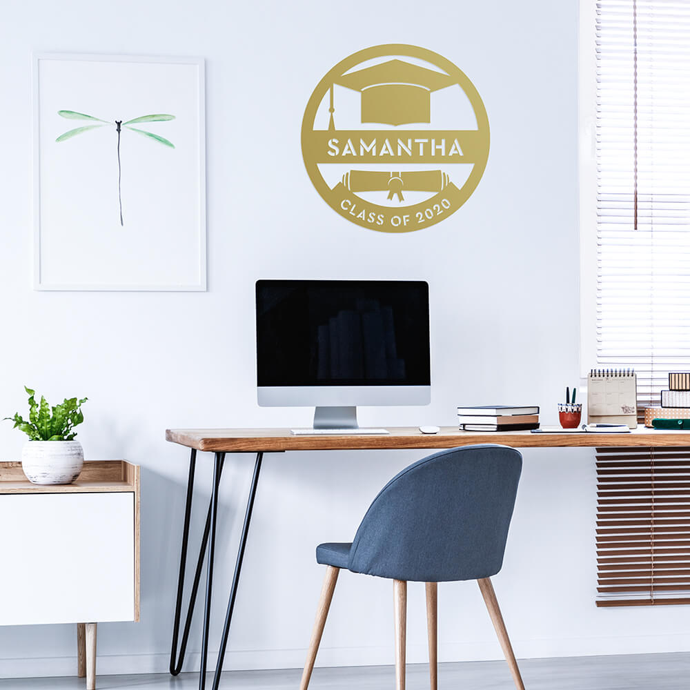 Celebrate Your Newest Graduate with Our Steel Graduation Monogram ...