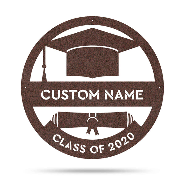 Celebrate Your Newest Graduate with Our Steel Graduation Monogram ...