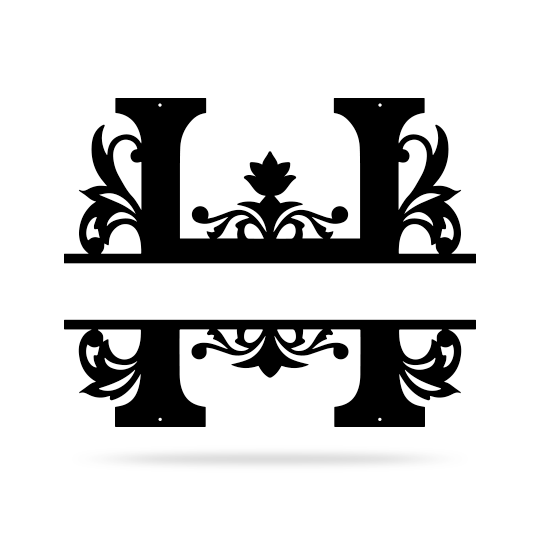 Display Your Family Name With This Split Letter Name Monogram ...