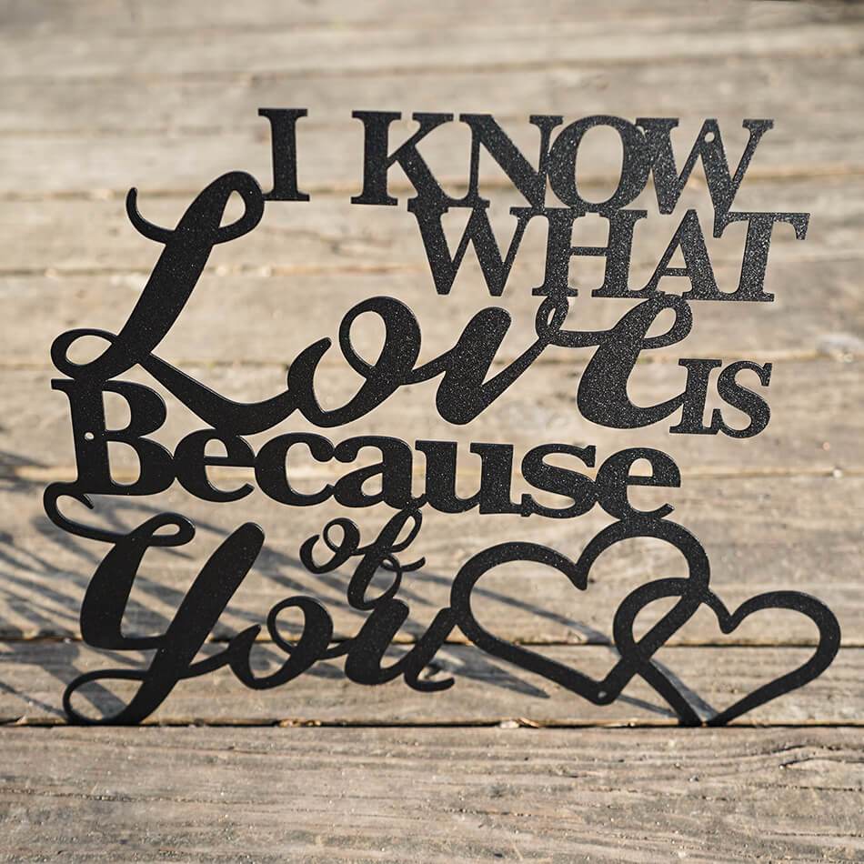I Know What Love Is Wall Art - Valentine's Day Gift Ideas for Couples ...