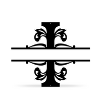 Display Your Family Name With This Split Letter Name Monogram ...