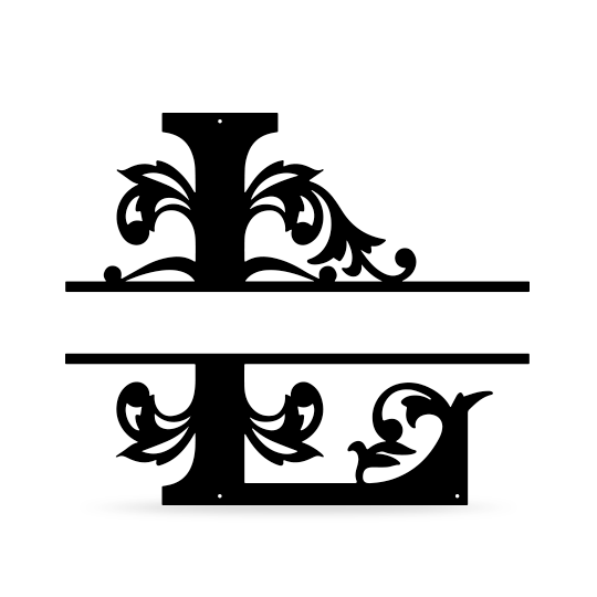 Display Your Family Name With This Split Letter Name Monogram ...