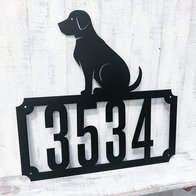 The Perfect House Warming Gift - Our Labrador Home Number Monogram ...
