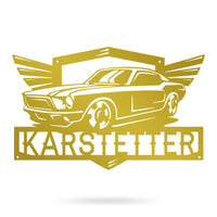 For the Car Lover in Your Life - Muscle Car Monogram - RealSteel Center