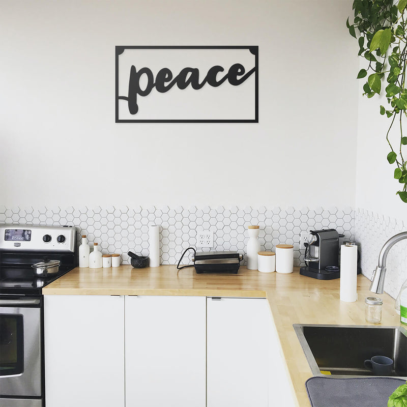 Home Décor That You Will Enjoy for a Lifetime - Peace Metal Sign ...