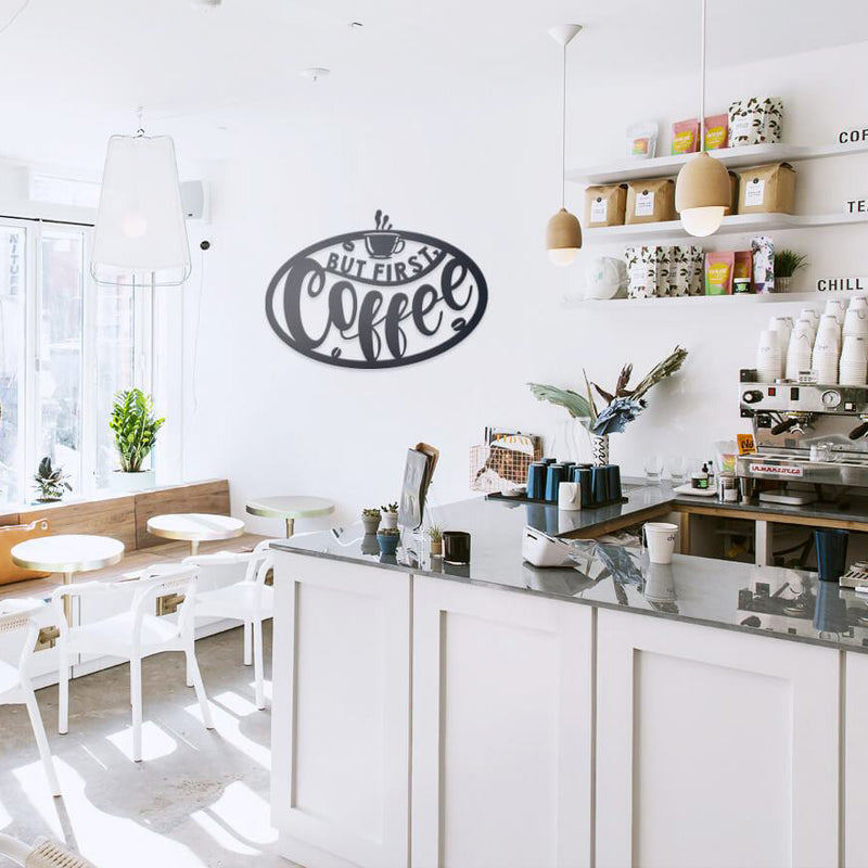 But First, Coffee Steel Sign | Funny Home Wall Décor Made in America ...