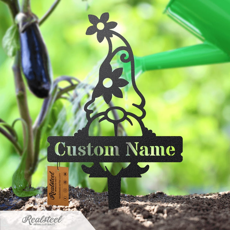 Personalize Your Garden: Custom Garden Gnome Plant Markers - RealSteel ...
