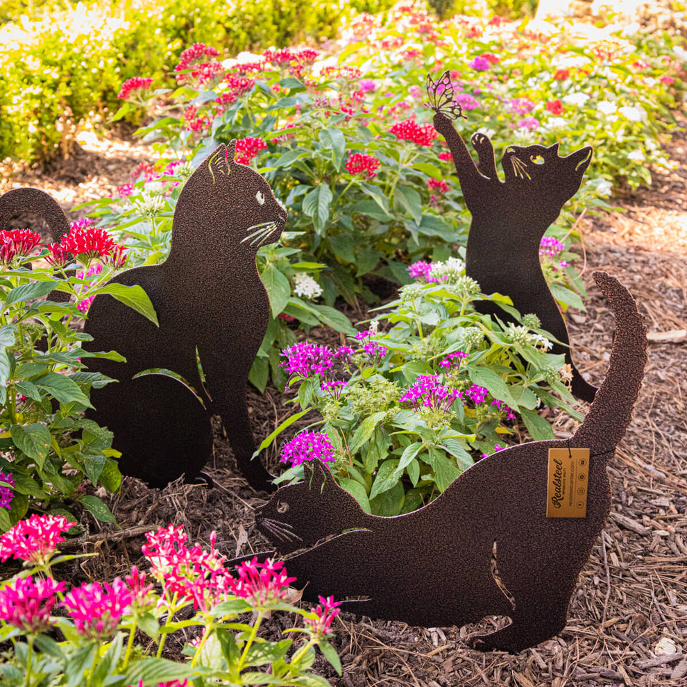Give The Purrrrfect Cat Lovers Gift With Our Garden Art - Cats 3 Pack ...
