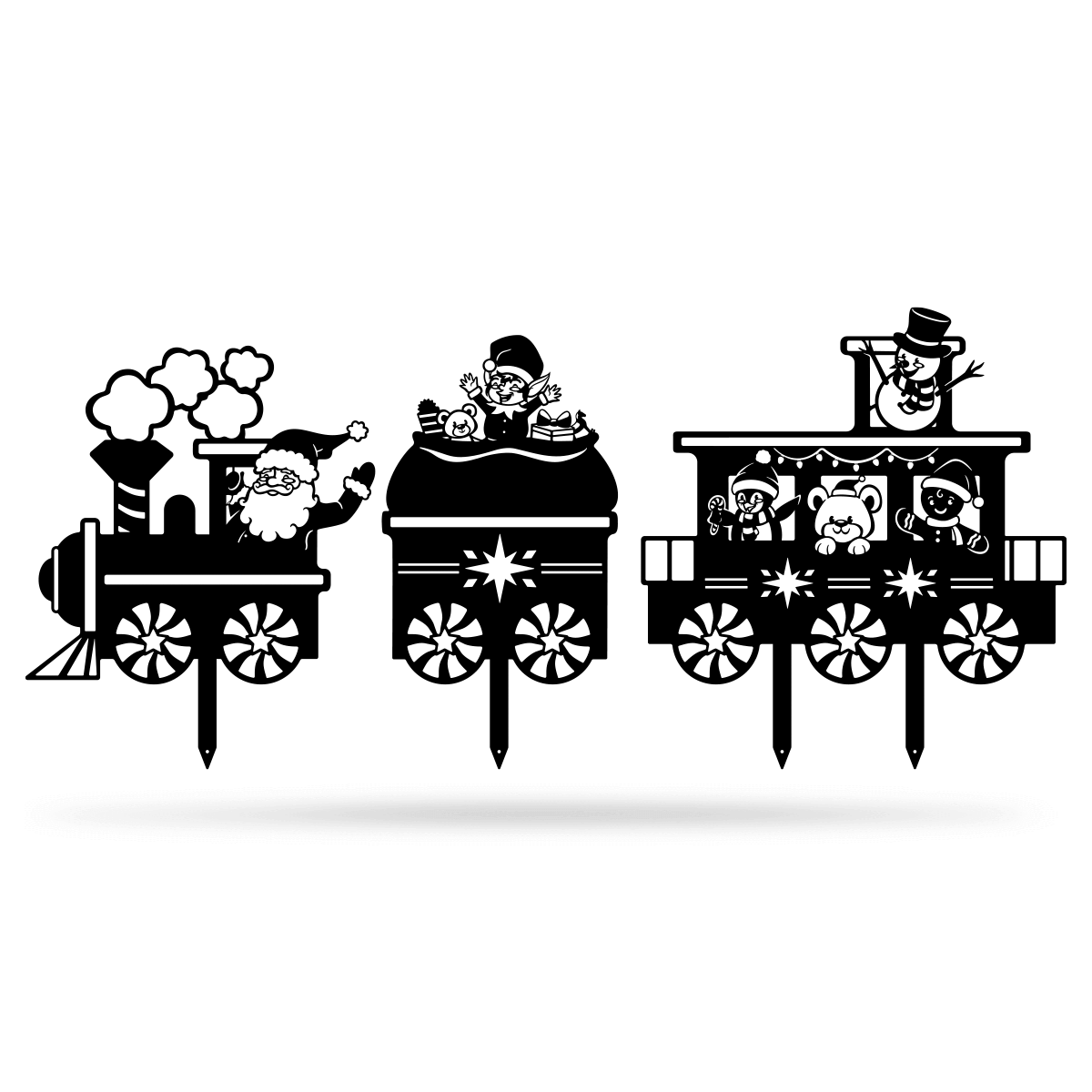 A Classic Holiday Decoration: Garden Art - Santa Train Set – RealSteel ...
