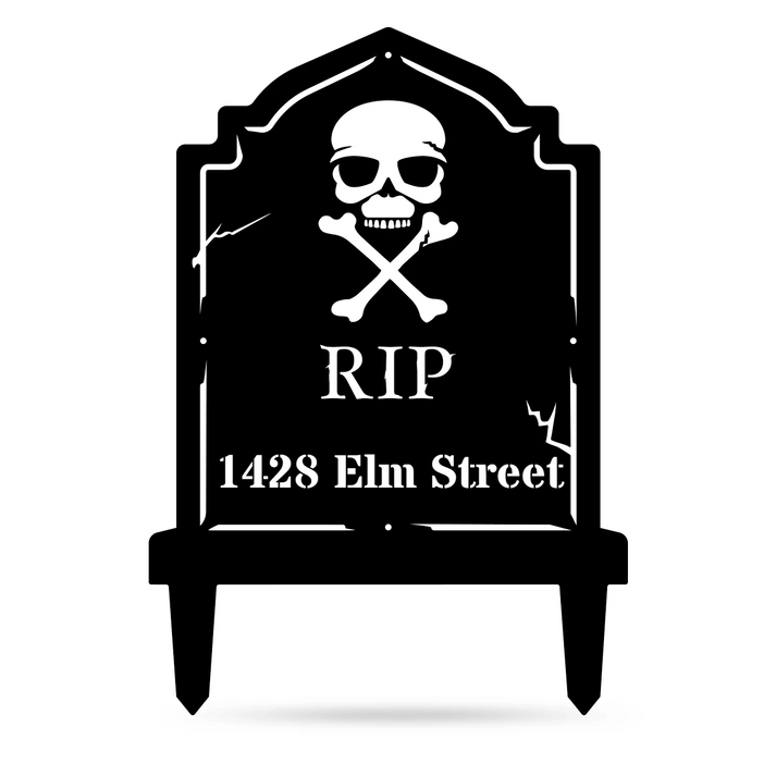 Spook Your Neighbors with Our 100% Real Steel Halloween Tombstone ...