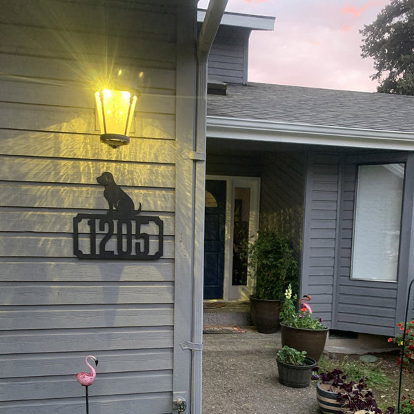 The Perfect House Warming Gift - Our Labrador Home Number Monogram ...