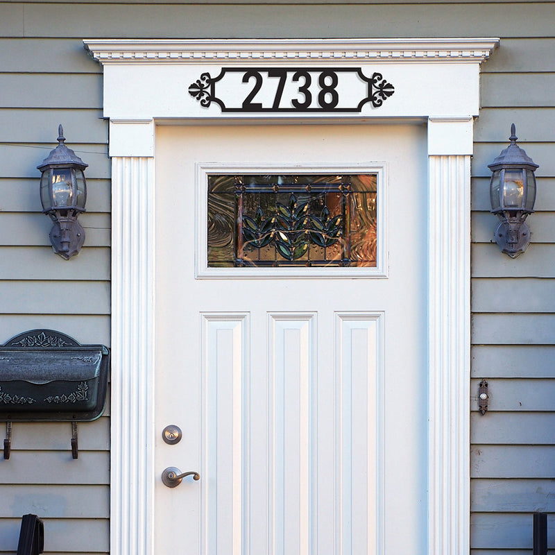 Display Your House Numbers With This Beautiful Narrow Number Monogram ...