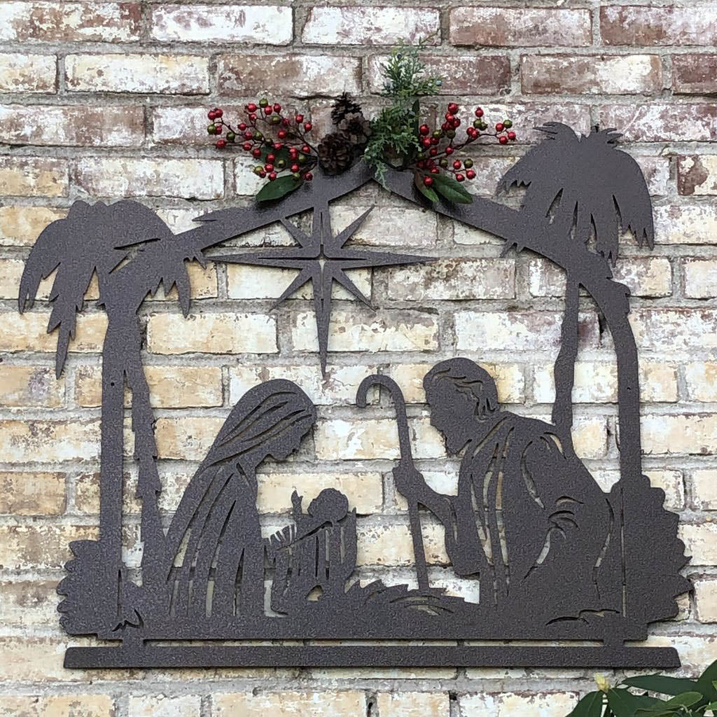 nativity wall display