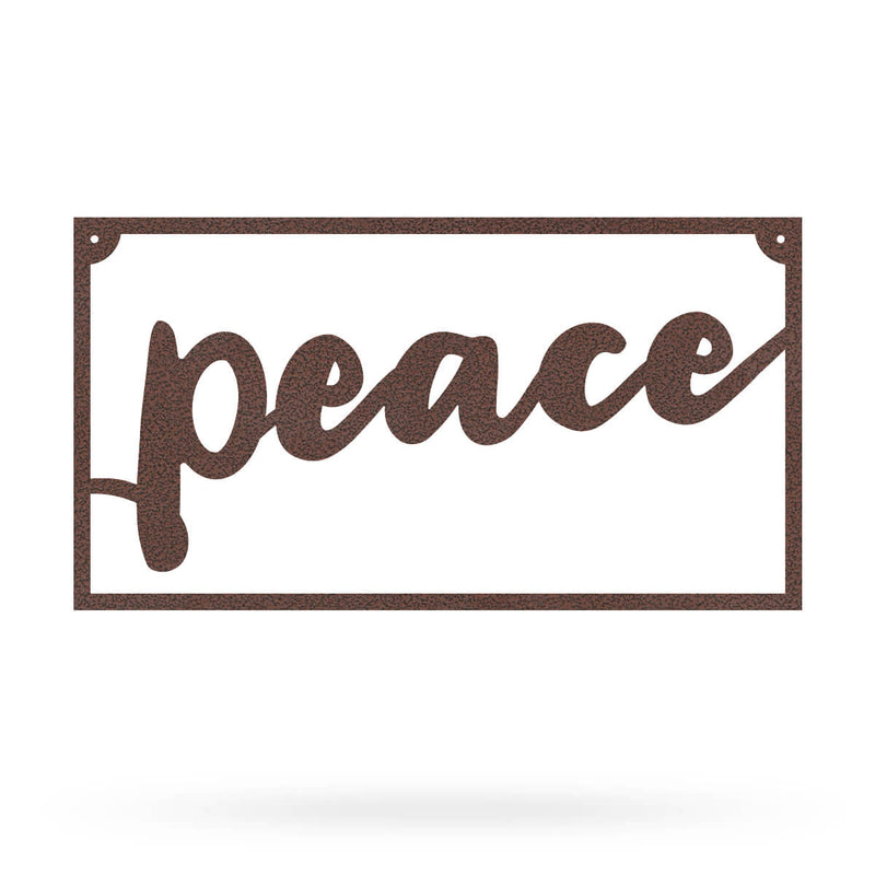 Home Décor That You Will Enjoy for a Lifetime - Peace Metal Sign ...