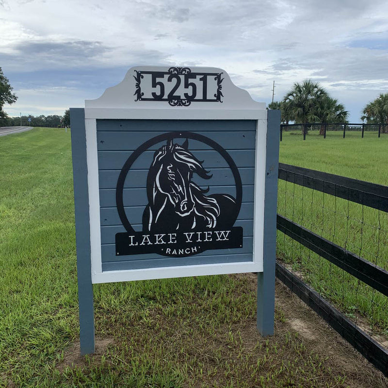 Calling All Ranchers! This Personalized Horse Ranch Sign is Perfect ...