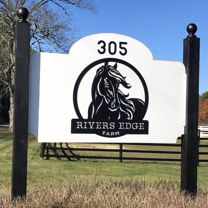 Calling All Ranchers! This Personalized Horse Ranch Sign is Perfect ...