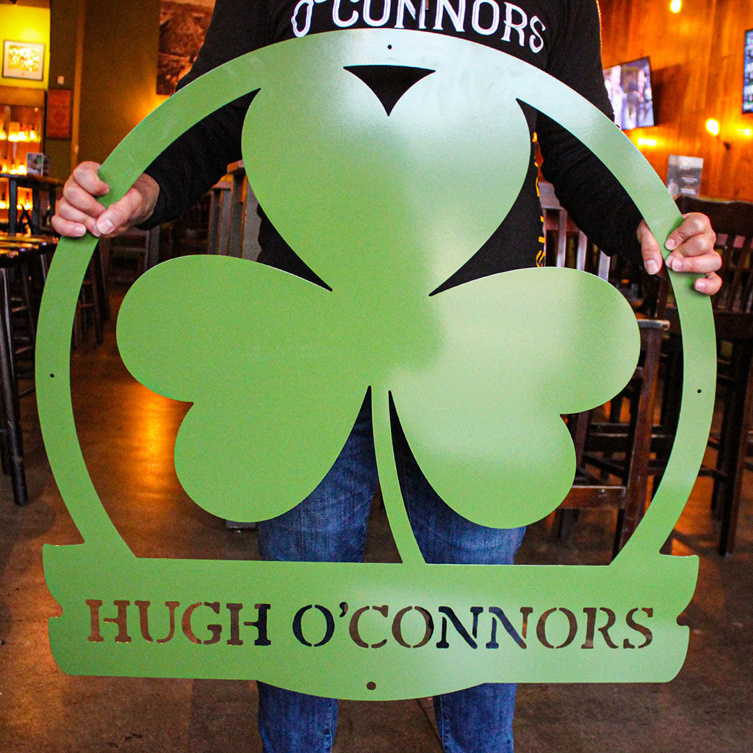 Display Your Irish Heritage With Shamrock Monogram! - RealSteel Center