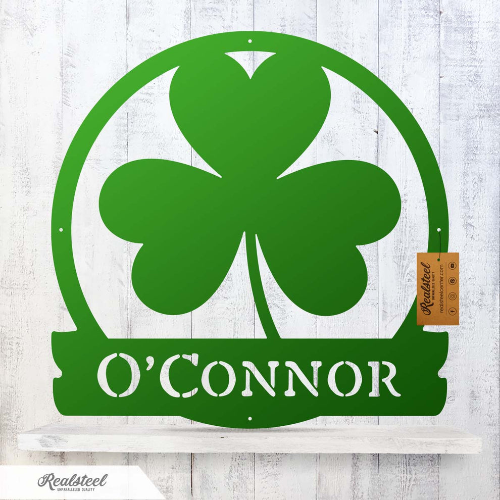 Display Your Irish Heritage With Shamrock Monogram! – RealSteel Center