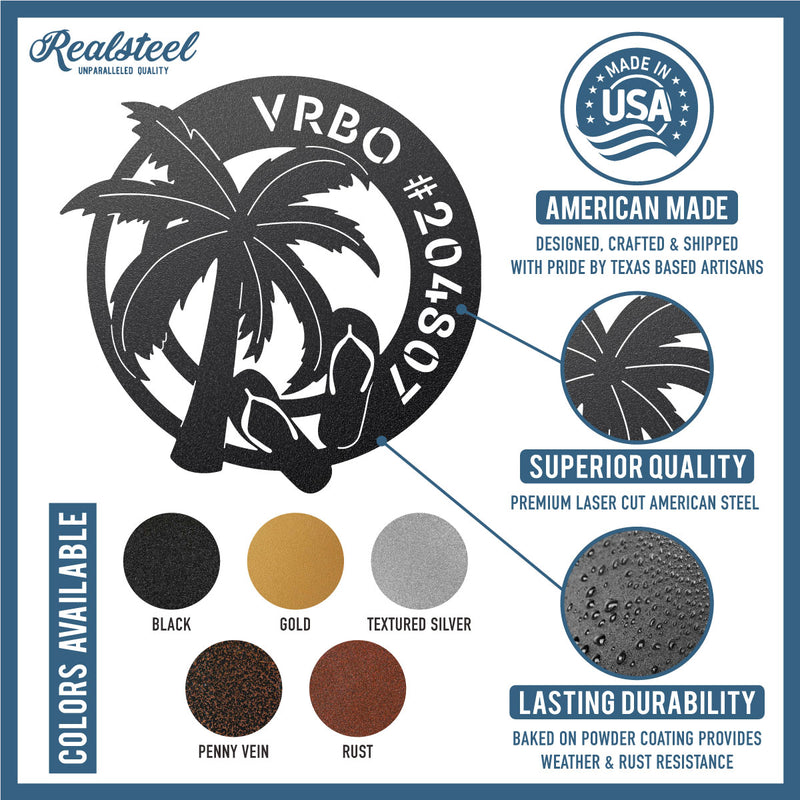 Name Your Beachside Rental - RealSteel Tropical Oasis Monogram ...