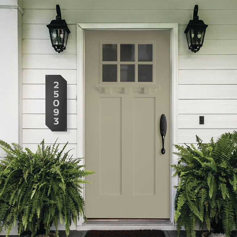 Display Your House Numbers - Vertical Number Monogram - RealSteel Center