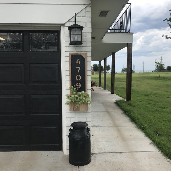 Display Your House Numbers - Vertical Number Monogram - RealSteel Center