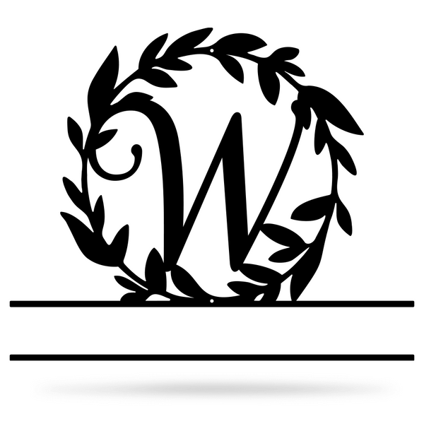 Wreath Monogram Wall Art to Proudly Display Your Family's Name ...