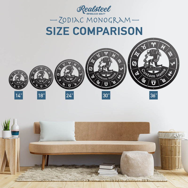 Astrology Fans #1 Gift - Taurus Zodiac Monogram - RealSteel Center