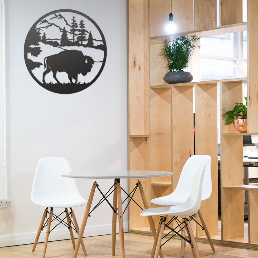 American Bison Steel Home Decor for Your Hunting Camp and Cabin ...