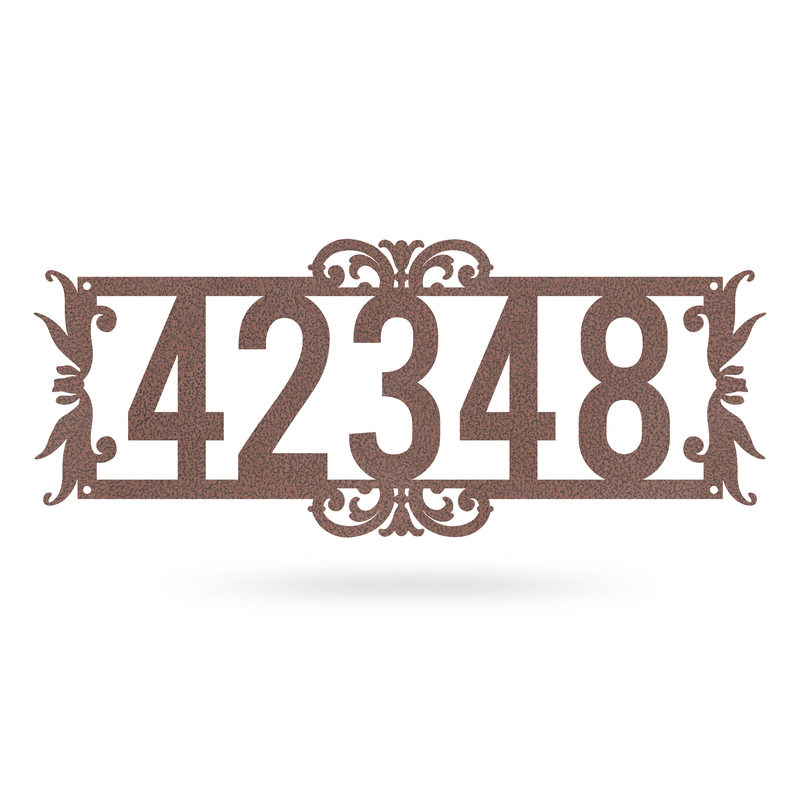 You Need This Ornate Home Number Monogram Made from Real Steel Center ...