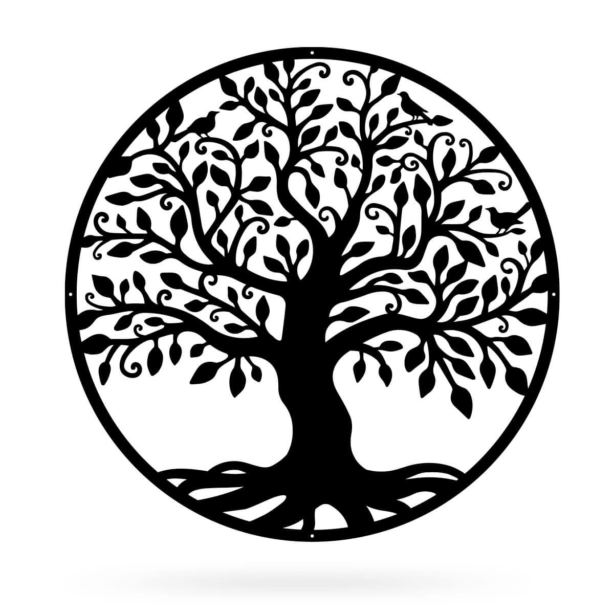 Celebrate Growth With This Tree of Life - Birds Wall Sign! – RealSteel ...